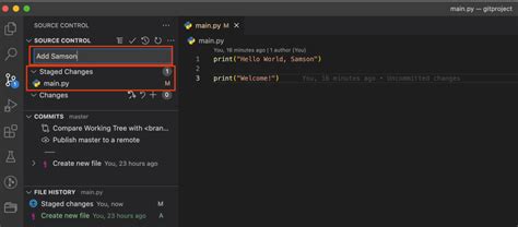 Git 在 VS Code 啟用 Git介紹 Git 版面基本操作 Python 編程圖表