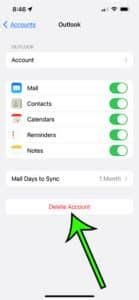 How To Delete Outlook Account On Iphone 13