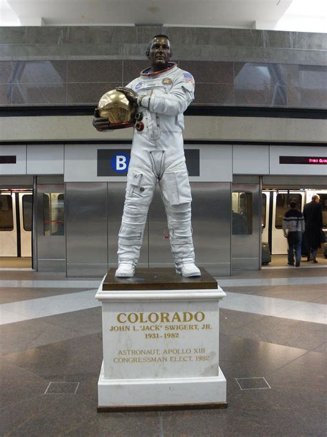 Jack Swigert Statue In Denver Intl Airport Denver Airport Denver