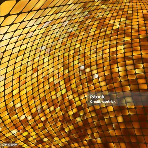 추상 금 색 모자이크 배경입니다 Eps 8 3차원 형태에 대한 스톡 벡터 아트 및 기타 이미지 3차원 형태 가리기 개념 Istock