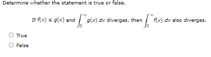 Solved Determine Whether The Statement Is True Or False If Chegg Com