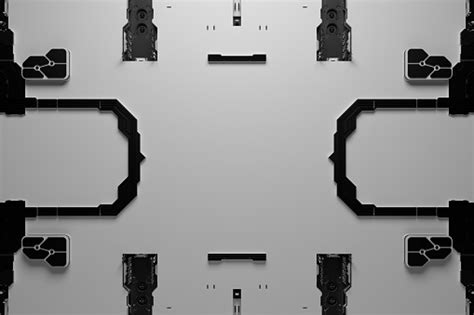 Render 3d Latar Belakang Teknologi Dengan Struktur Dan Detail Yang Kompleks Foto Stok Unduh