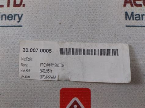 Pepperl Fuchs Varikont 07183 Proximity Switch Aeliya Marine