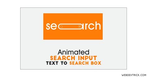 Text To Search Input Animation Using TweenMax Expanding Search Box