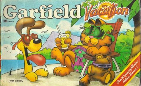 Garfield On Vacation By Jim Davis Very Good Soft Cover 1985 1st