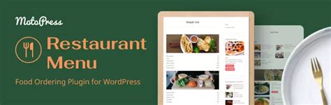 Stylish Price List Wordpress Restaurant Menu Plugin