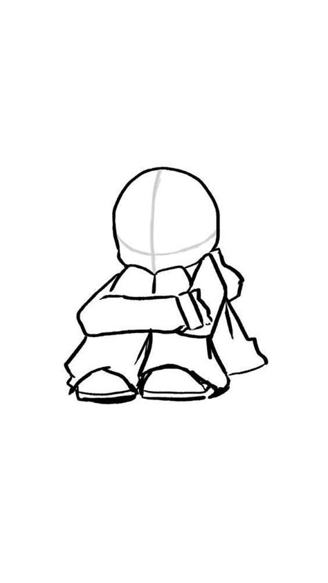 Sitting Pose Drawing Reference