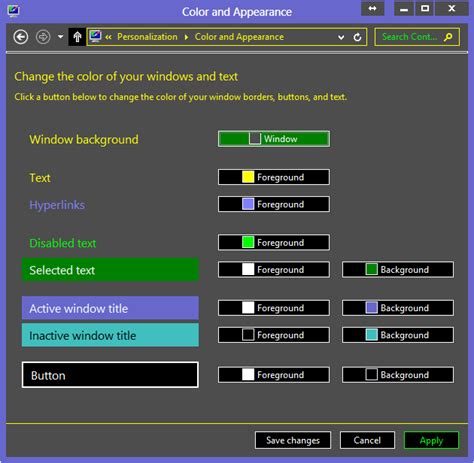 Setting Custom Windows Background Color In Windows 81 Doesnt Work