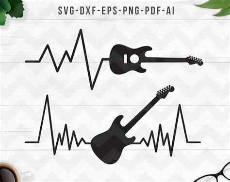 Heartbeat Svg Guitar Heartbeat Svg Heart Beat Svg Music Etsy