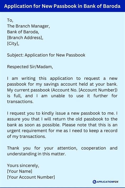 13 Samples Application For New Passbook
