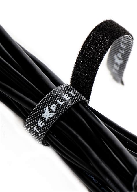 Стяжка для проводов и кабелей на липучке 3м TEXPLET VELCRO белая ...