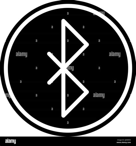 Bluetooth Icon Black Vector Illustration Stock Vector Image And Art Alamy
