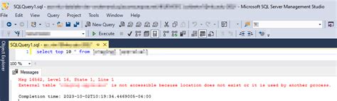 Intermittent 138074413 Errors Querying Synapse Serverless Using Ssms