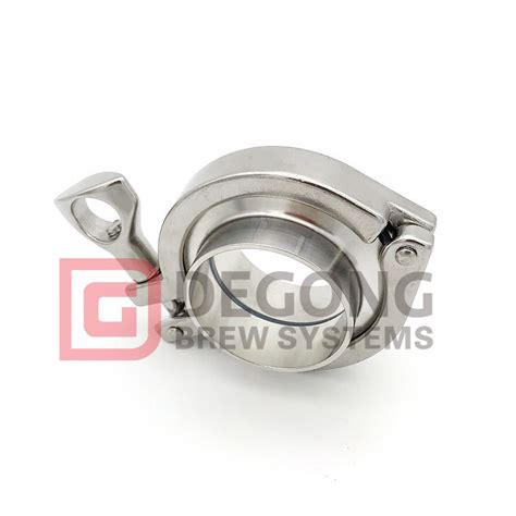 1 6 Dn25 Dn150 Sanitary Stainless Steel Pipe Fitting Welding Ferrule Sanitary Coupling Tri