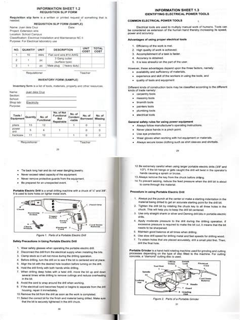 Identifying Electrical Power Tools Pdf