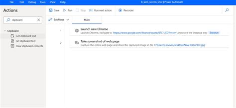 Powerautomate Power Automate สามารถ สั่งเปิด Web และ Capture หน้าจอ Save ไว้ เป็นรูป