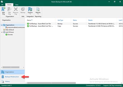 How To Create A Onedrive Data Retrieval Job In Veeam Backup For