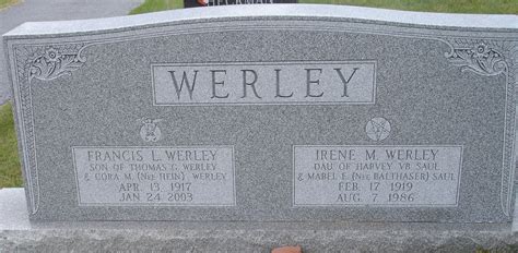 Francis Lester Werley 1917 2003 Find A Grave Memorial