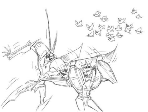 Beautiful Bird Artwork By Drkav Starscream X Arachnid Starscream X Bee Nightbird X Megatron