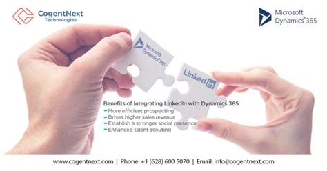 Get The Most Out Of Dynamics 365 Linkedin Integration Cogentnext Technologies