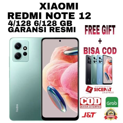 Jual Xiaomi Redmi Note 12 4 128 6 128 NFC Garansi Resmi Shopee Indonesia