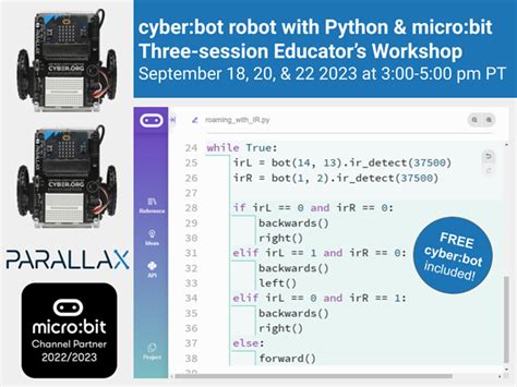 cyber bot robot with python and micro bit three session educator s