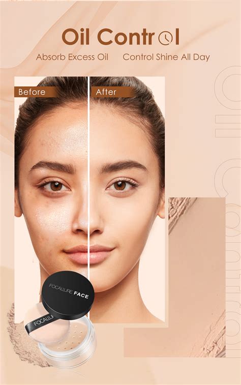 Focallure 2pcs Face Makeup Set Bb Cushion Foundation Oil Control Matte Setting Loose Powder