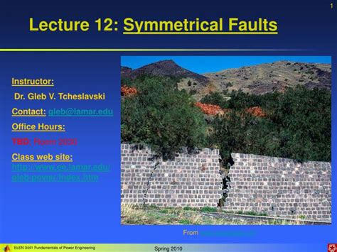 PPT Lecture Symmetrical Faults PowerPoint Presentation Free Download ID
