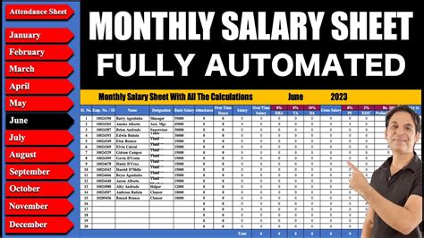 Salary Sheet In Excel D A HRA PF ESI GROSS SALARY MS Excel YouTube