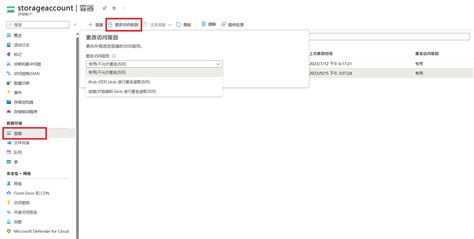 配置对容器和 blob 的匿名读取访问权限 azure storage microsoft learn