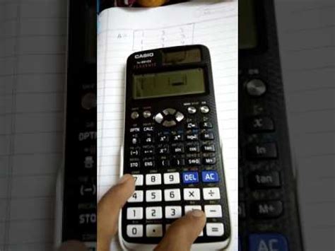 How To Find The Inverse Of A Matrix Using Casio Fx EX YouTube