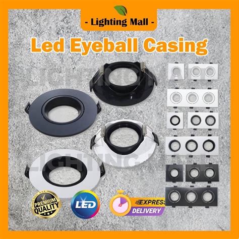 Led Recessed Eyeball Fitting Complete Set With Gu10 Bulb And Holder