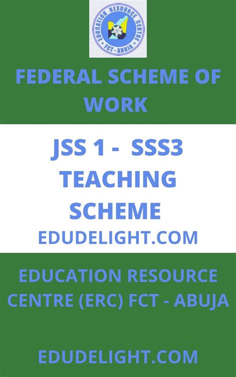 Federal Scheme of Work for JSS1 - SSS3 Download PDF All Terms