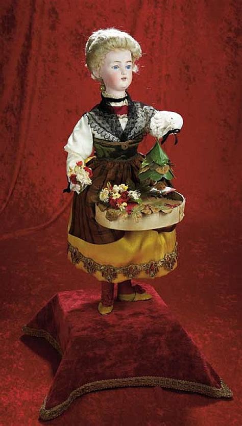 French Musical Automaton Flower Seller With Surprise By Leopold Lambert