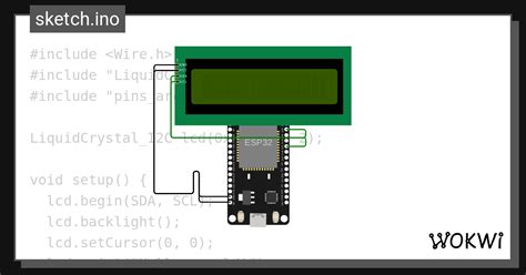 Esp Lcd Wokwi ESP STM Arduino Simulator