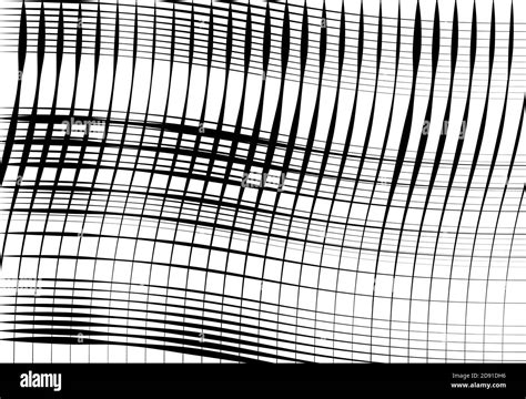 Grid Mesh Of Wavy Undulating Waving Billowy Lines Abstract Black And White Grayscale