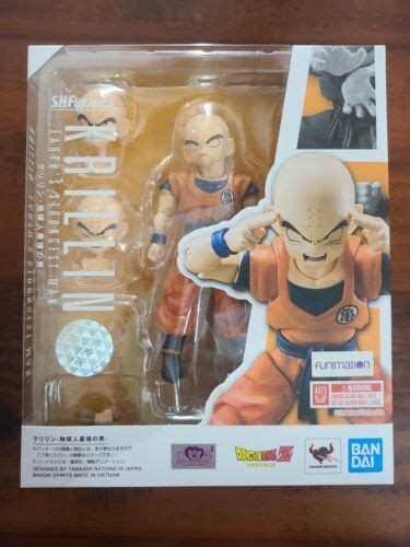 New Dragon Ball Z Krillin Earths Strongest Man Shfiguarts Action