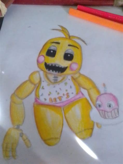 I Attempted To Draw Toy Chica In Her Party Room Poses R