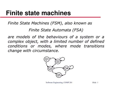Ppt Finite State Machines Powerpoint Presentation Free Download Id