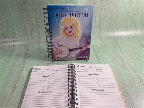 Dolly Parton Recipe Book Wire Bound Cookbook Journal Etsy