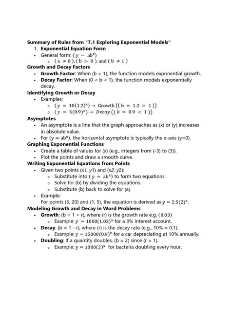 7 1 Exploring Exponential Models Summary Pdf