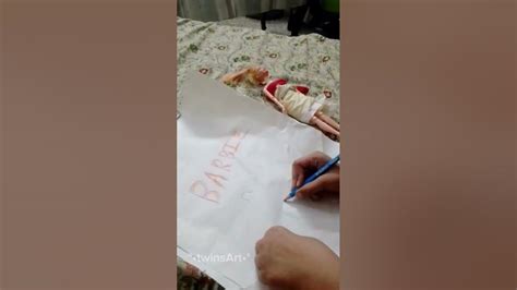 Drawing Of Barbie By Twinsart Art Barbie Trending Viral Youtube