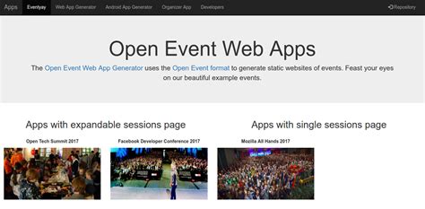 Building A Showcase Site To Display Sample Events And Auto Deploying
