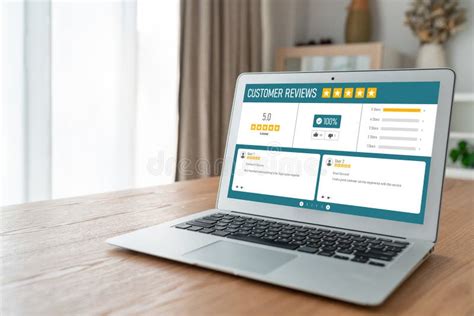 Customer Experience And Review Analysis By Modish Computer Software Stock Image Image Of