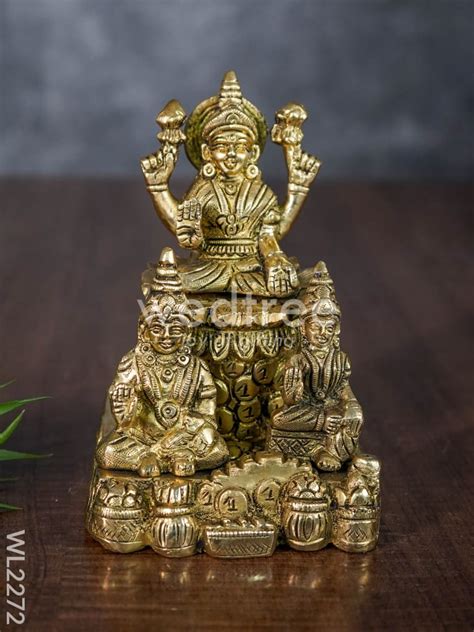 Brass Kubera Lakshmi Idol Wl2272 Blis