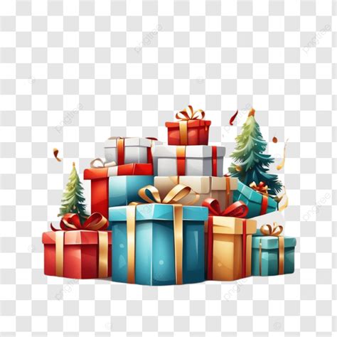 크리스마스 트리와 선물 그림이 있는 포스터 그림이 있는 포스터 크리스마스 트리와 선물의 크리스마스 트리 Png 일러스트 및 이미지 에 대한 무료 다운로드 Pngtree