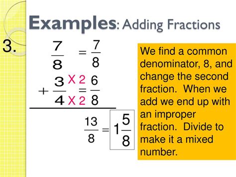 Ppt Notes Adding Or Subtracting Fractions Powerpoint Presentation