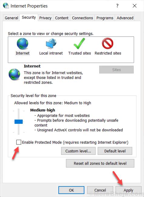 Fix Internet Explorer 11 Not Responding