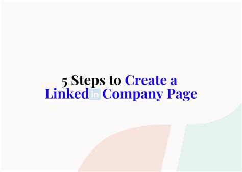 Steps To Create A Linkedin Company Page
