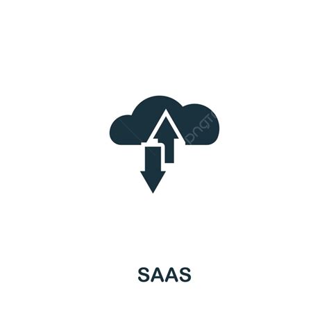 Saas Icon Cloud Software Vector, Server, Database, Service PNG and ...